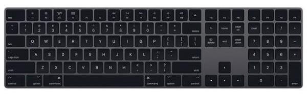 Apple Magic Keyboard 2017 with numeric keypad | space gray | IT | €134 ...