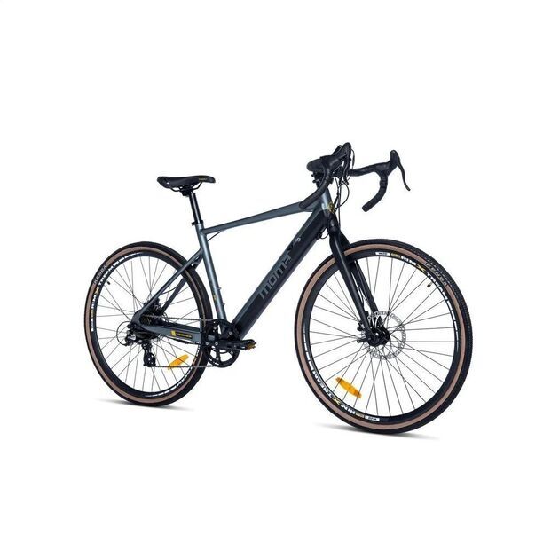 Moma Bikes E-Gravel 28 Pro | Diamante | cinzento/preto | 28"