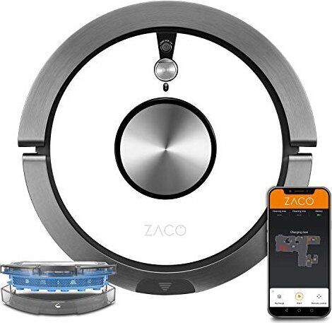 ZACO A9sPro White Edition Robot vacuum cleaner with mopping function ...