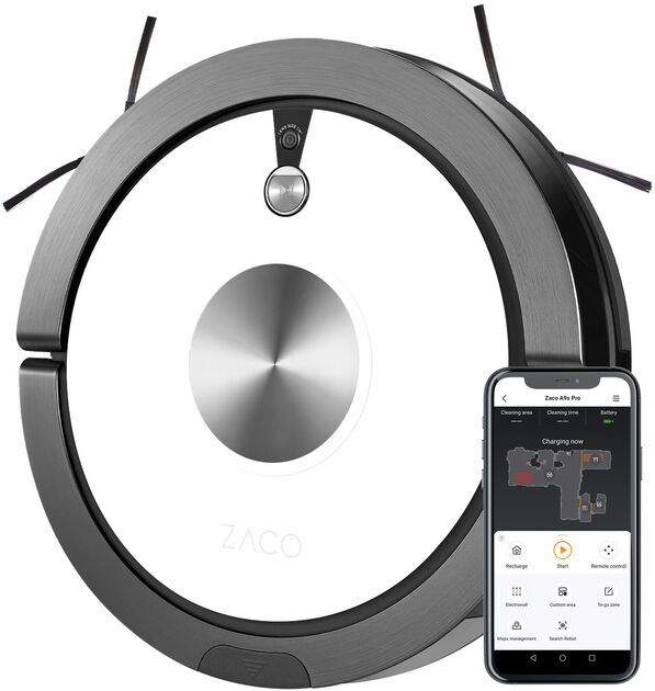 ZACO A9sPro White Edition Robot vacuum cleaner with mopping function ...