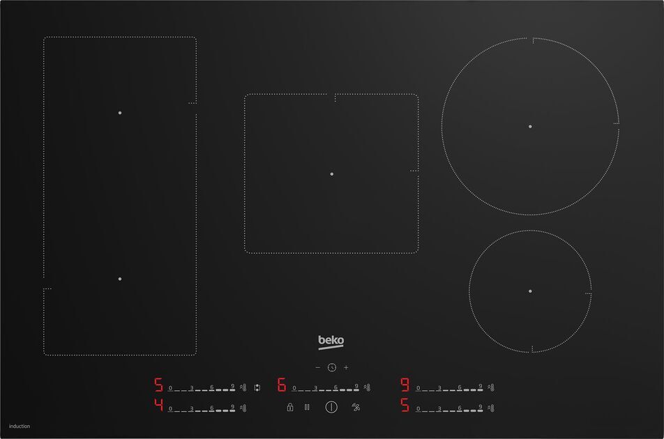 Beko HII85720UFT Induction Hob - Powerful 7400W Cooking Plate