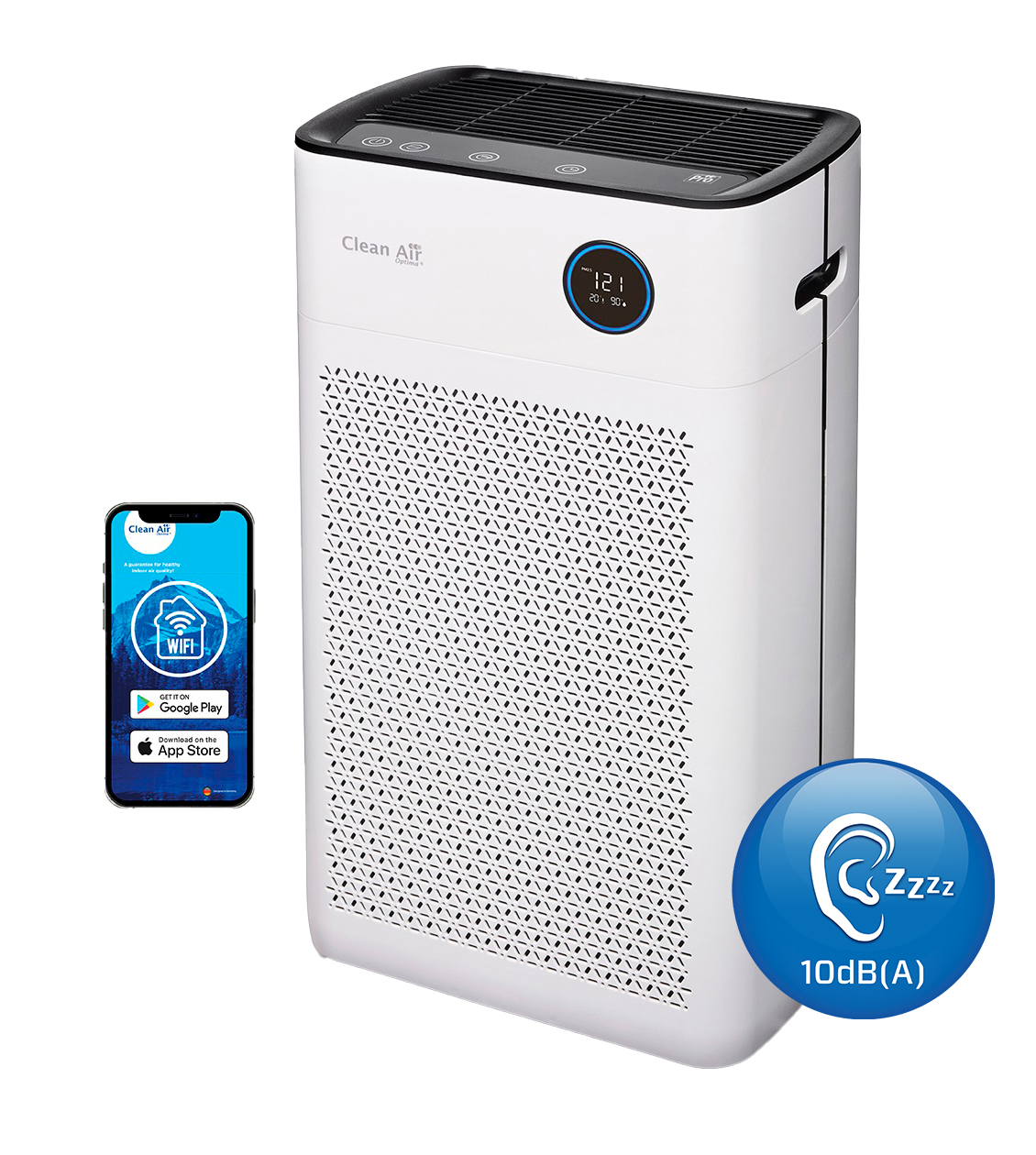 Clean Air Optima Intelligent HEPA UV air purifier CA-510Pro Smart | Now ...
