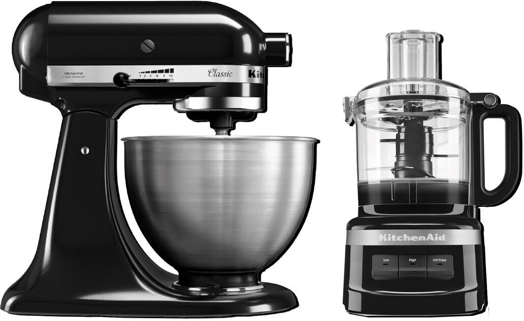 KitchenAid 5K45SSEOB + 5KFP0719EOB Bundel - Refurbished