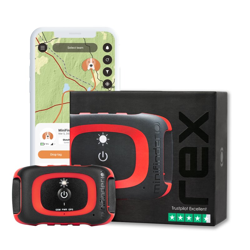 MiniFinder Rex Hunting dog GPS tracker from €414 - Refurbished with a ...